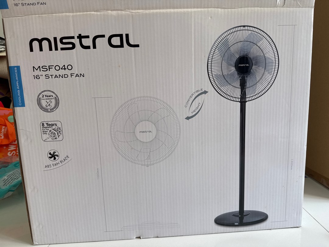 Mistral MSF040 16" Stand Fan, Furniture & Home Living, Lighting & Fans ...