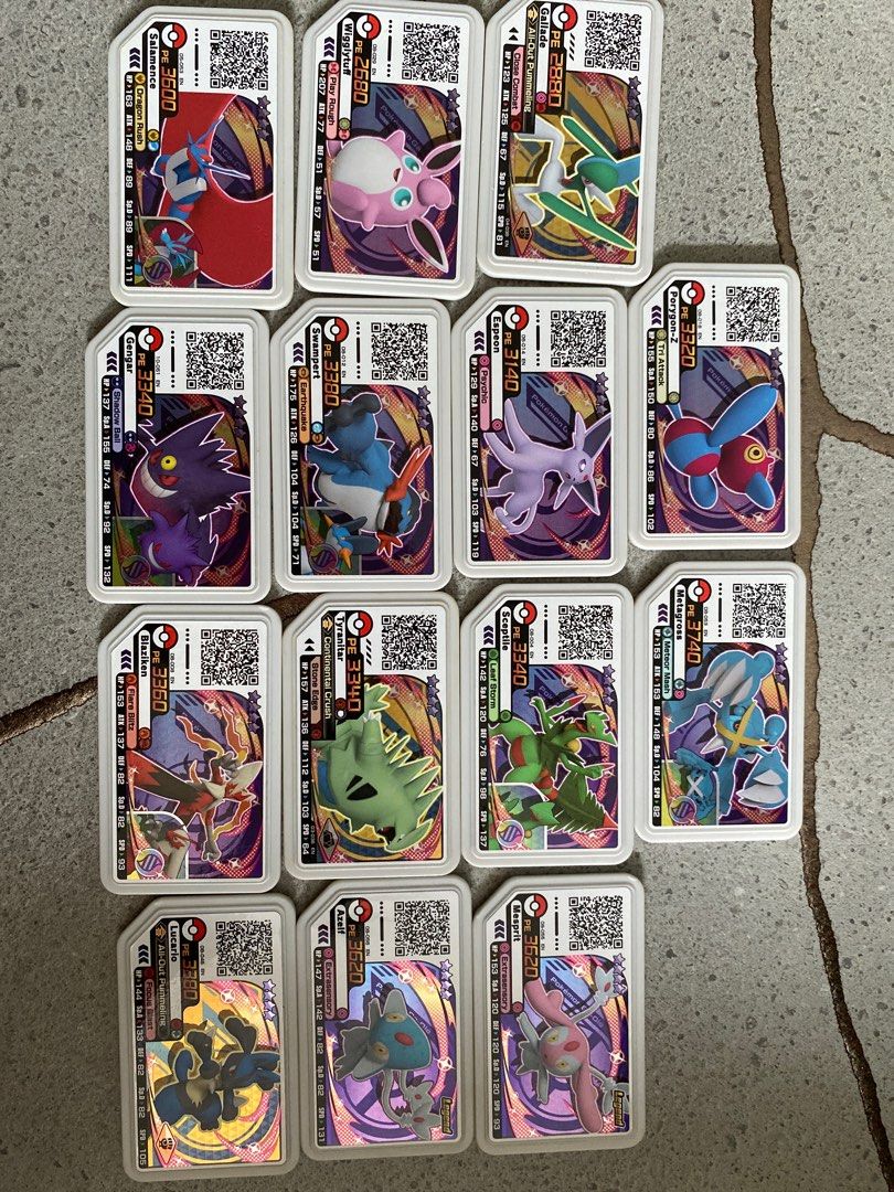 Pokemon Arcade Game Cards - Various Characters, Hobbies & Toys, Toys ...