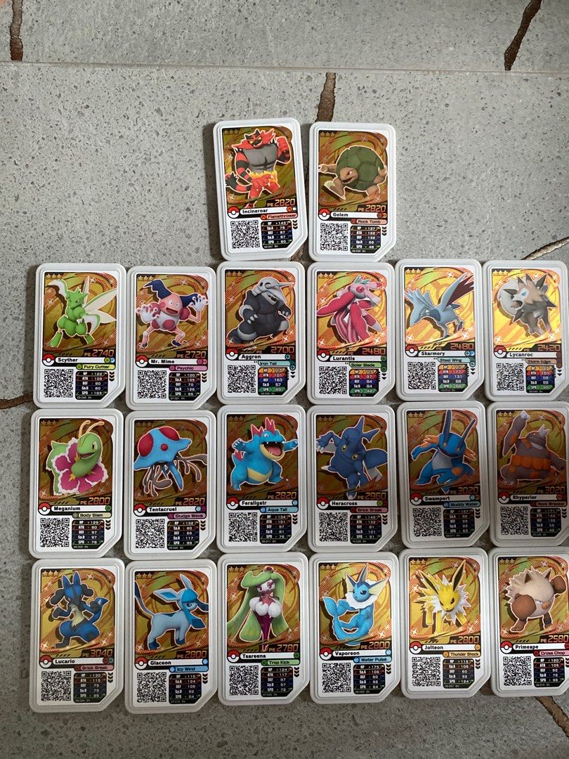Pokemon Arcade Game Cards - Various Characters, Hobbies & Toys, Toys ...
