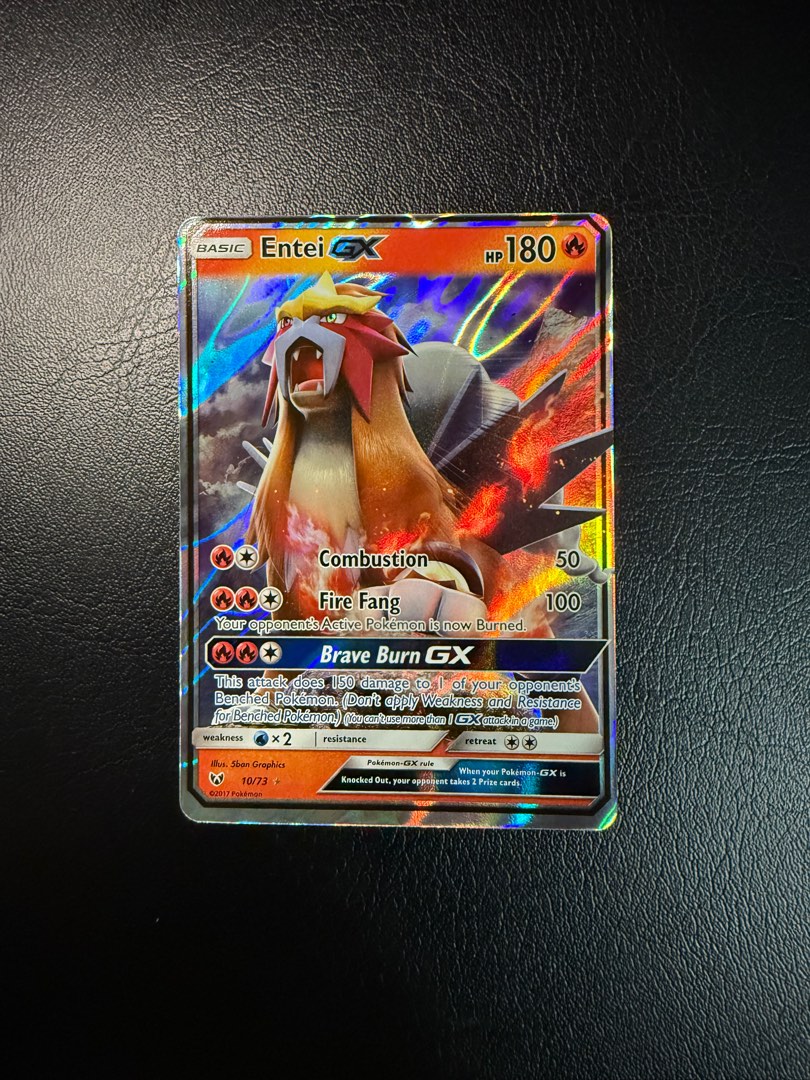 Pokemon Cards - Entei GX Shining Legends, Hobbies & Toys, Toys & Games ...