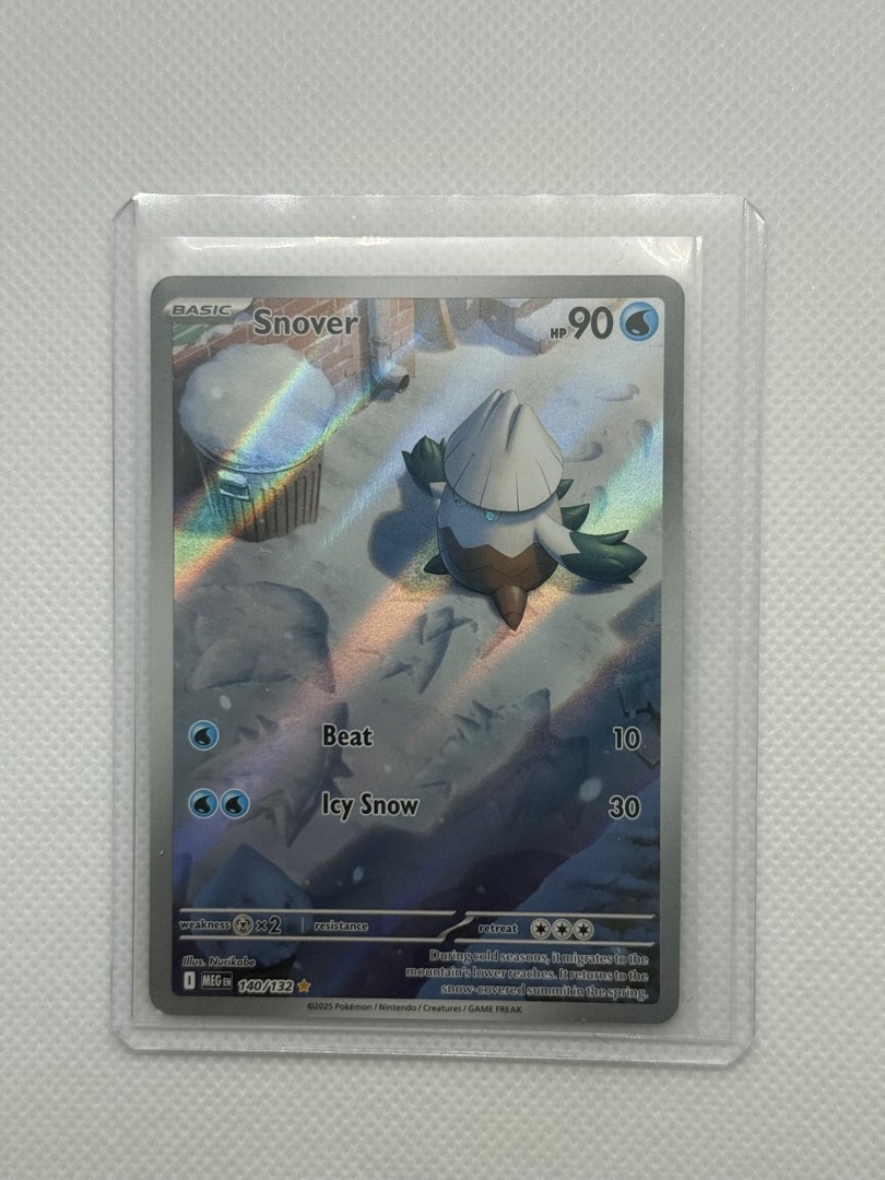 Pokémon TCG Mega Evolutions Snover IR -140/132, Hobbies & Toys, Toys ...