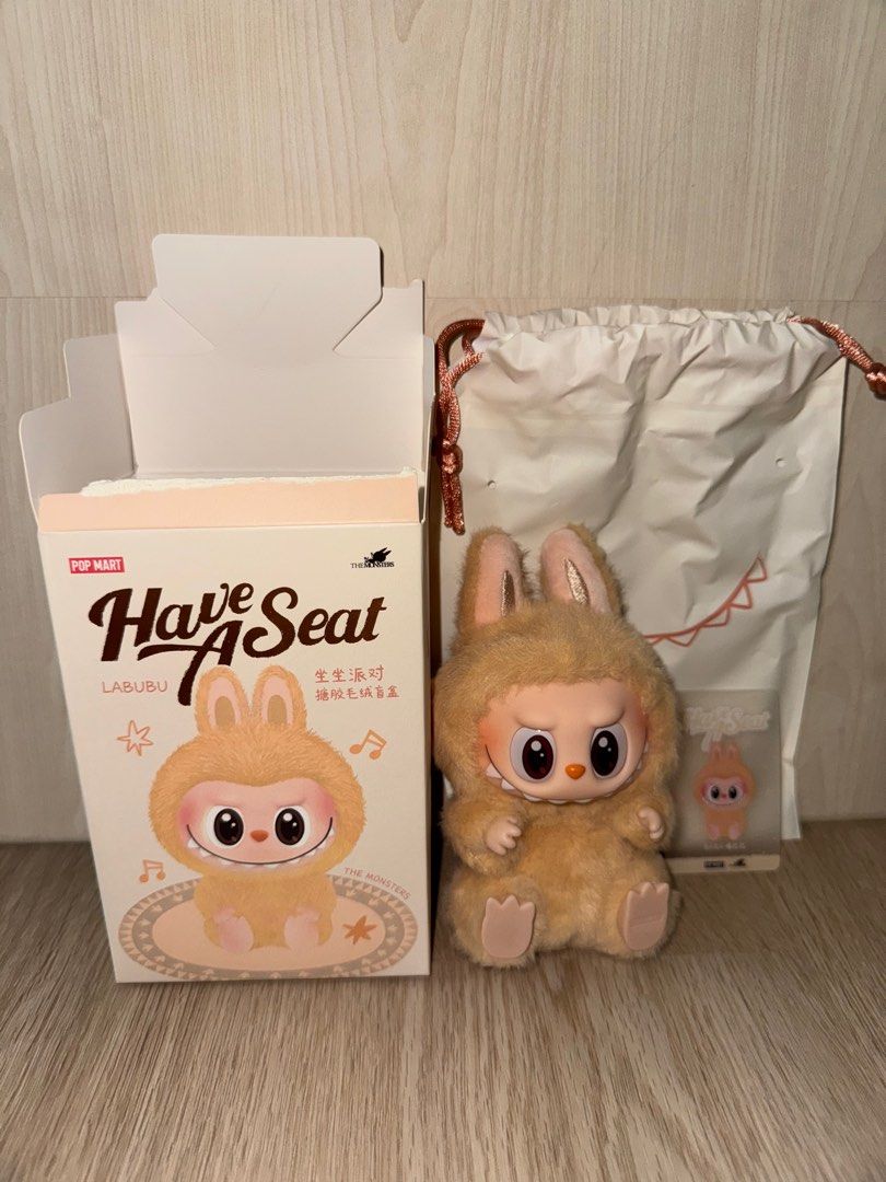 Pop Mart The Monsters Have a Seat Vinyl Plush Blind Box (Baba), Hobbies ...