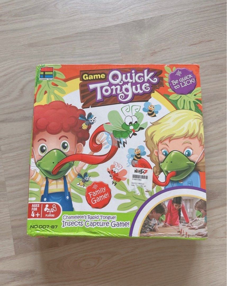 Quick Tongue Party Activity Fun Game Kids Chameleon Mask Card Night ...