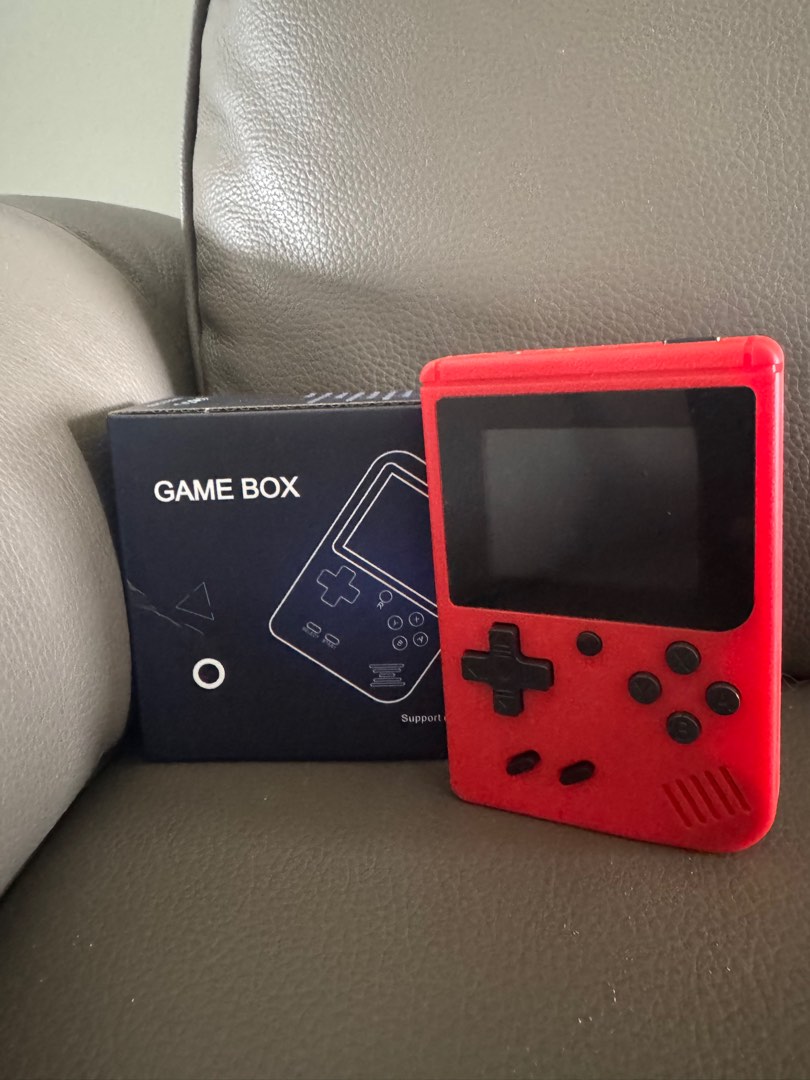Retro Game Box - Red Handheld Console, Video Gaming, Video Game ...