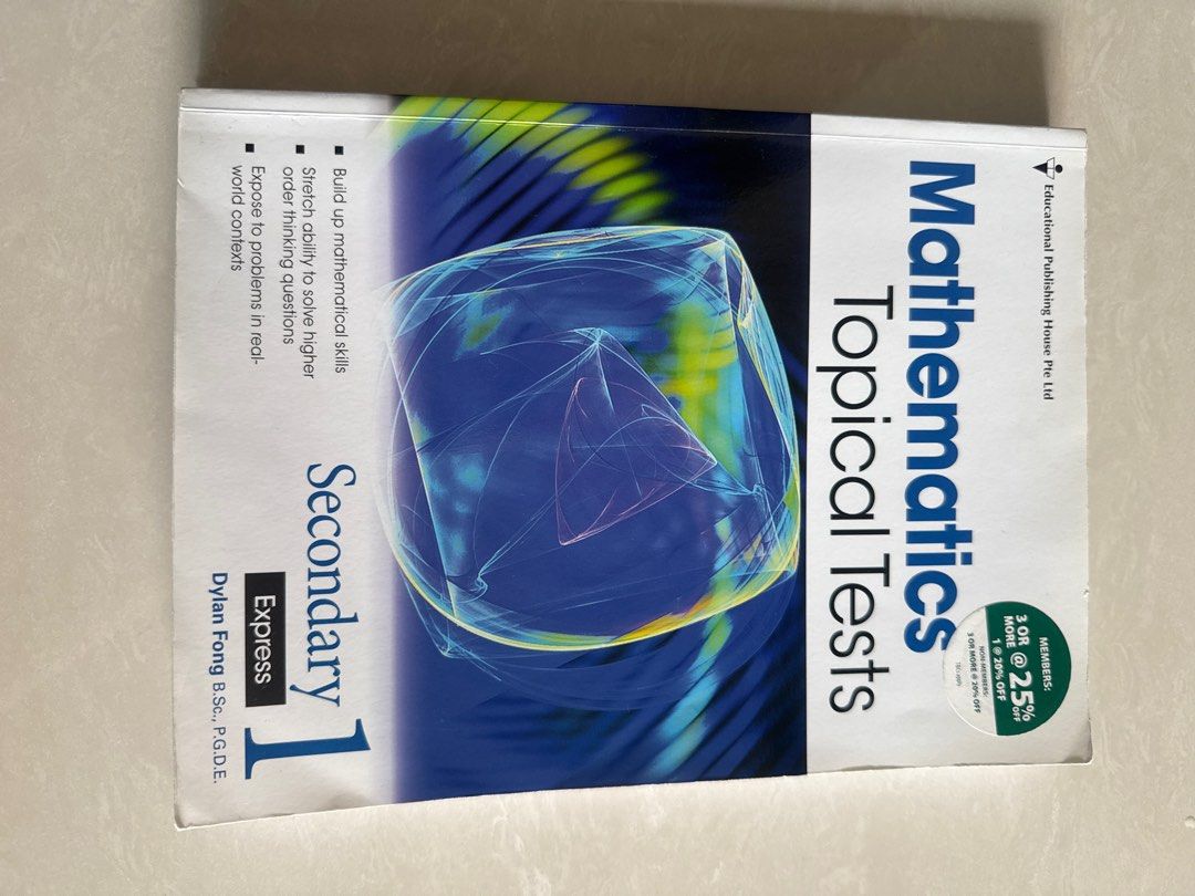 Secondary 1 Mathematics Topical Tests, Hobbies & Toys, Books ...