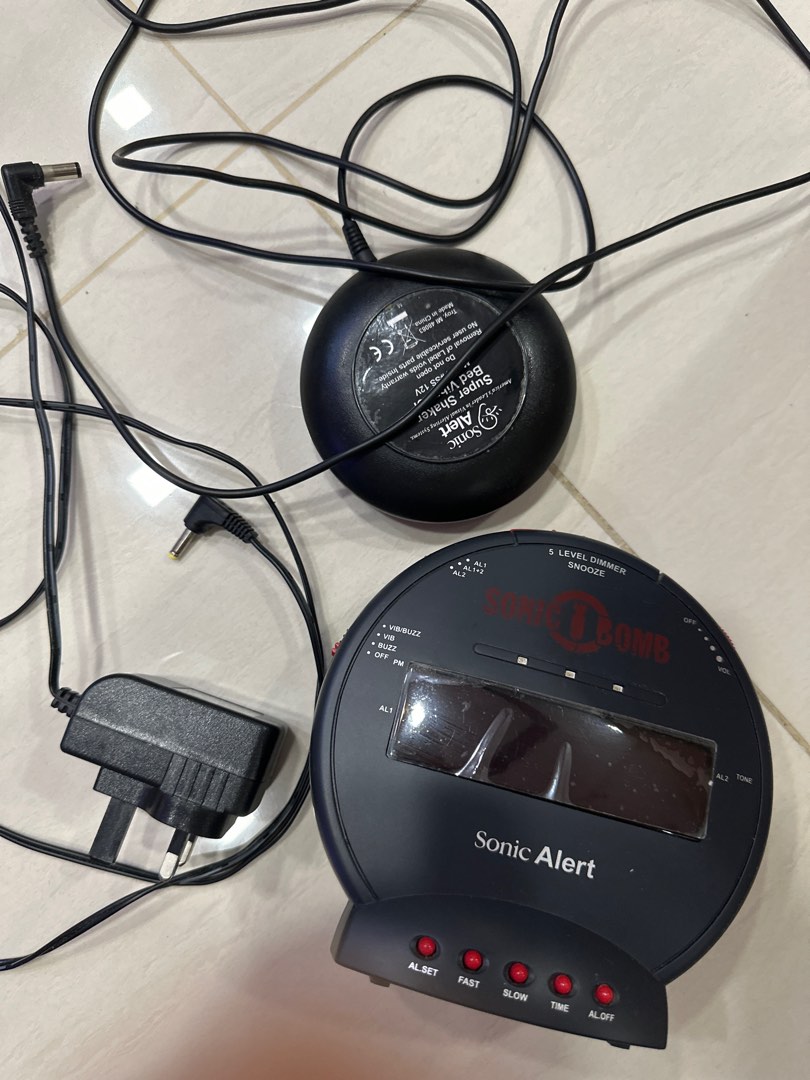 Sonic Alert Sonic Boom Alarm Clock, Furniture & Home Living, Home Decor ...