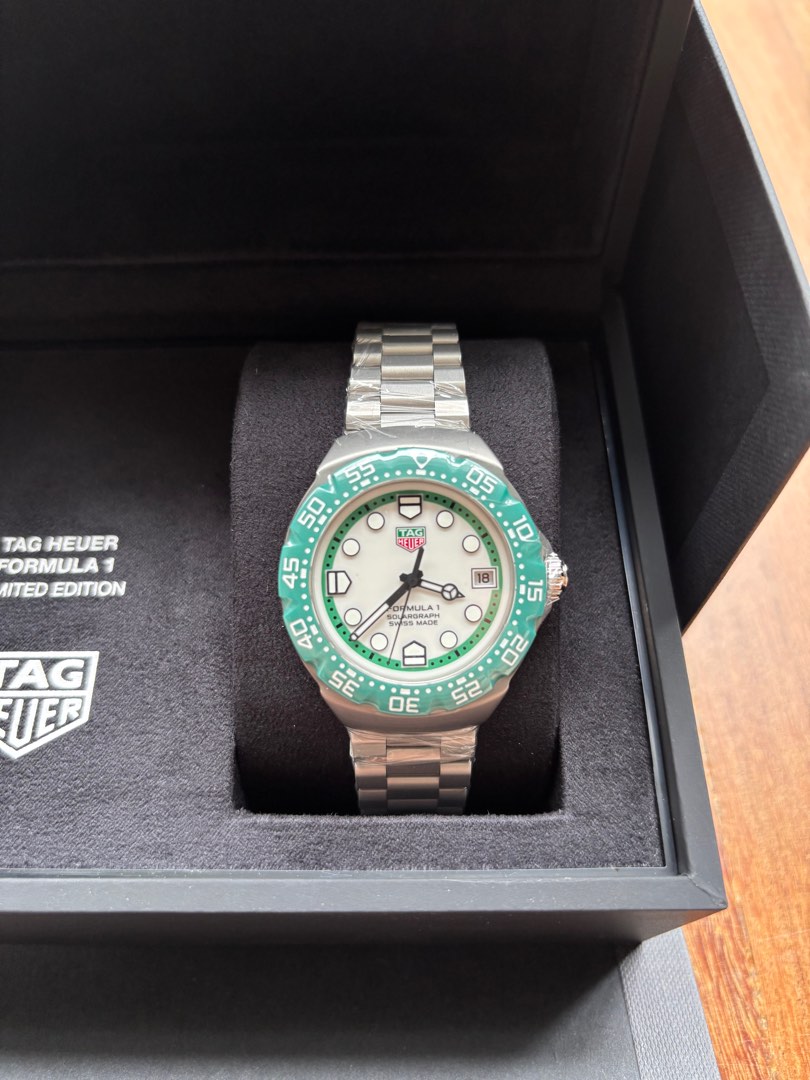 Tag Heuer Formula 1 Solargraph Limited Edition Green, Luxury, Watches ...