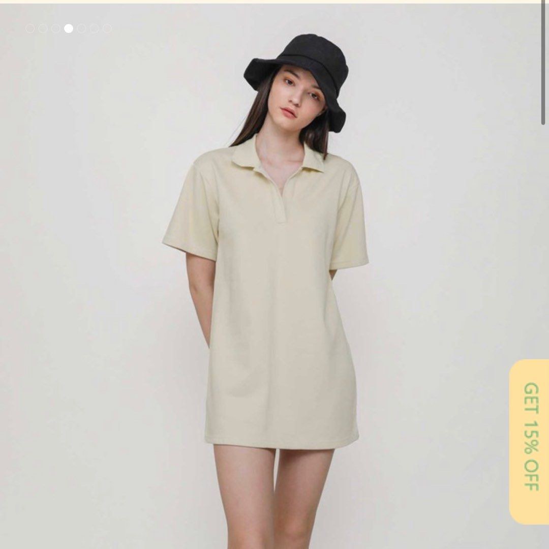 TTR Anderson Polo Dress in Oat, Women's Fashion, Dresses & Sets ...