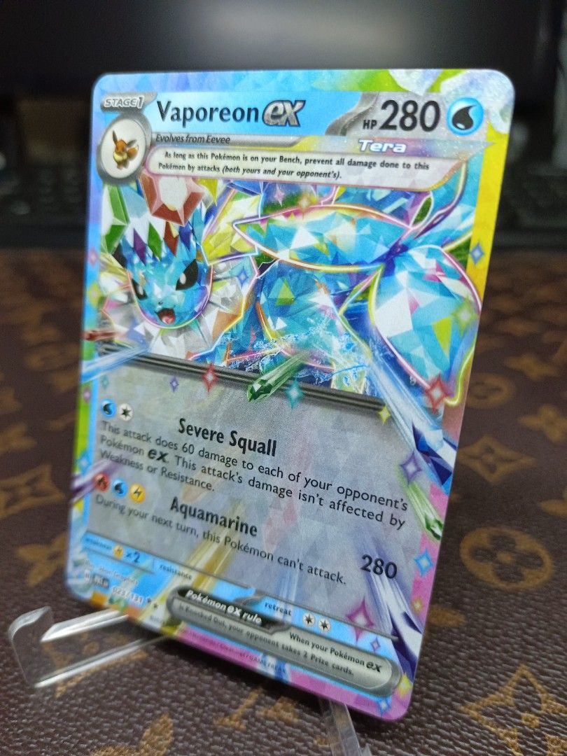 Vaporeon ex Tera - 023/131 SV (Prismatic Evolution) Pokemon Card 2025 ...