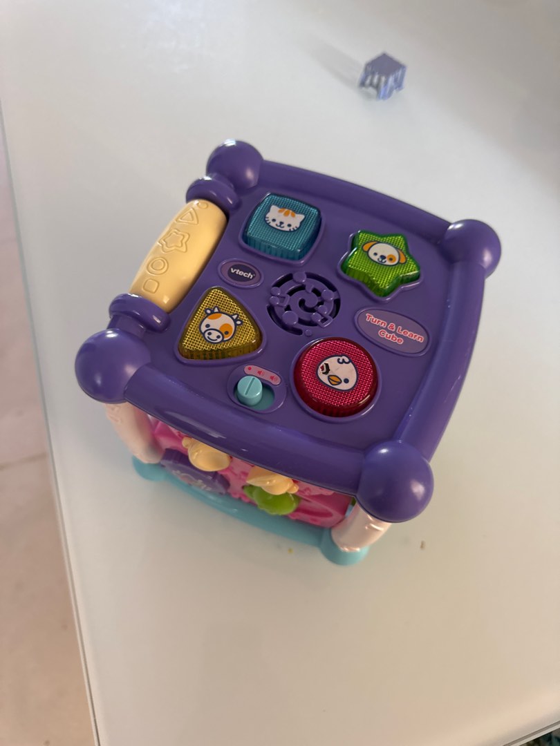 VTech Turn & Learn Cube, Babies & Kids, Infant Playtime on Carousell