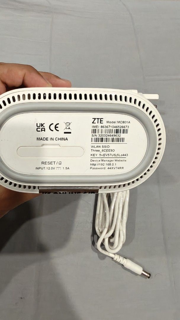 ZTE 3 Broadband Router 5G Simcard, Computers & Tech, Parts ...