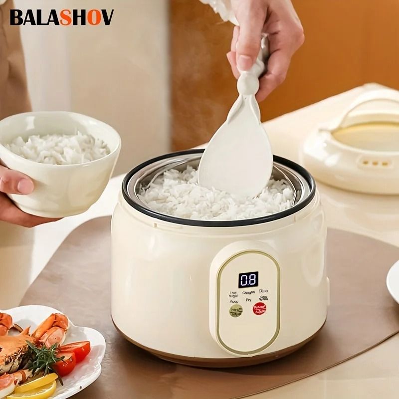 1.8L Electric Rice Cooker Portable MultiCooker Household Rice Pot Non ...