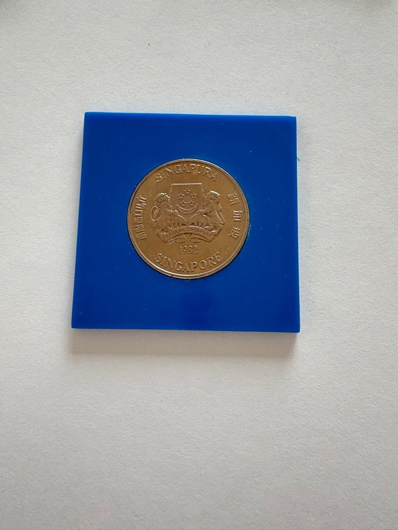 1982 Benjamin Sheares Bridge Singapore $5 Commemorative Coin, Hobbies ...