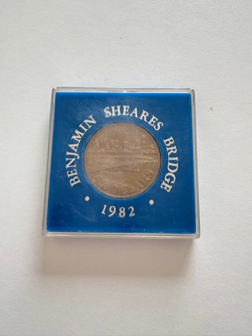 1982 Benjamin Sheares Bridge Singapore $5 Commemorative Coin, Hobbies ...