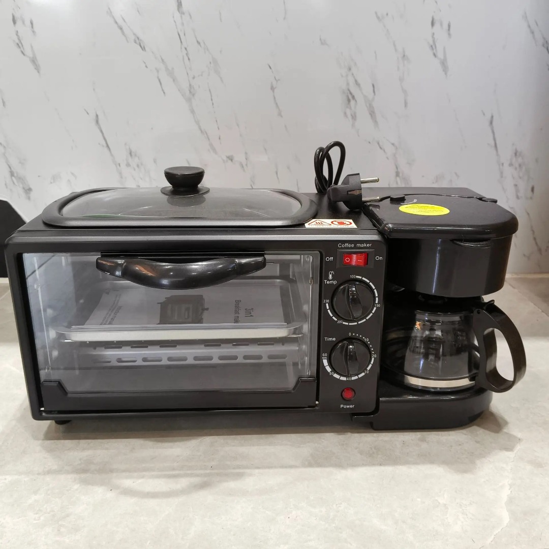 3-in-1 Breakfast Machine Baking Timer Function Home Automatic Toaster ...