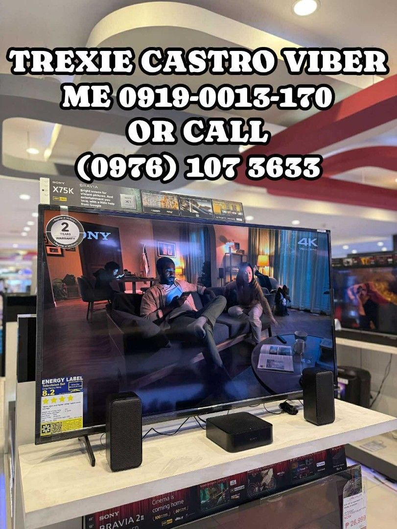 💙 SONY GOOGLE TV 4K UHD X75K SERIES 43X75K 50X75K 55X75K 65X75K 💙, TV & Home Appliances, TV ...