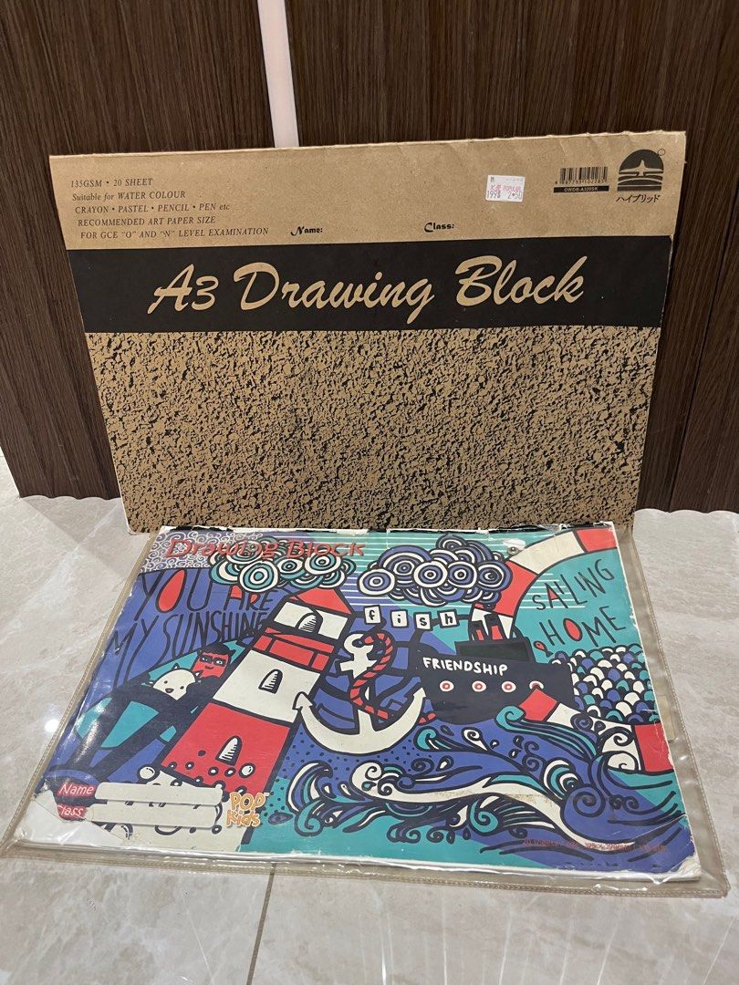 A3 Drawing Block - Various Designs [RESERVED], Hobbies & Toys ...