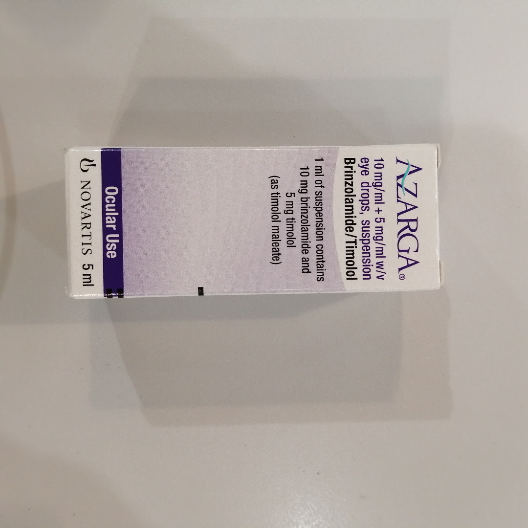 Azarga (10mg Brinzolamide and 5mg Timolol (as timolol maleate)) 眼藥水, 美容 ...