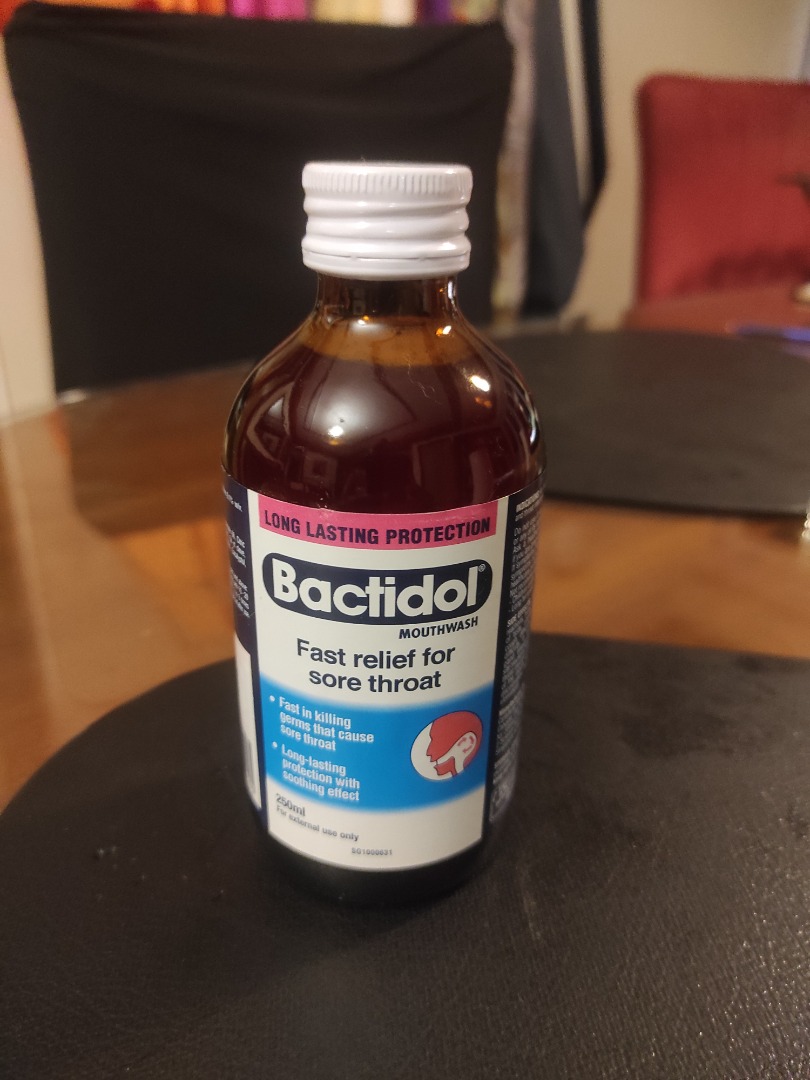 Bactidol Mouthwash - Fast Relief for Sore Throat, Beauty & Personal ...