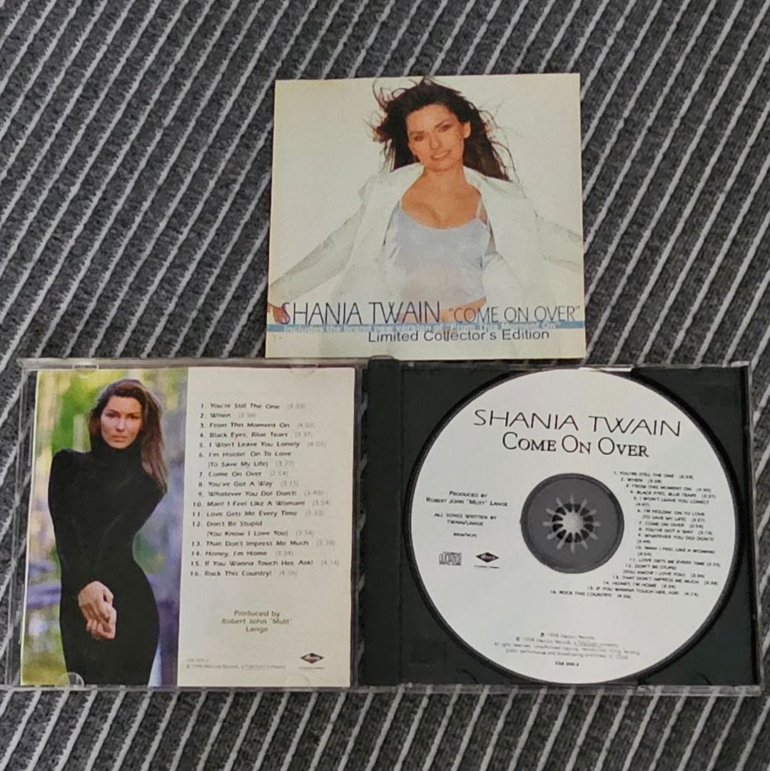 🌟[CD Pop Rock Album] Shania Twain – Come On Over (1998), Hobbies & Toys ...