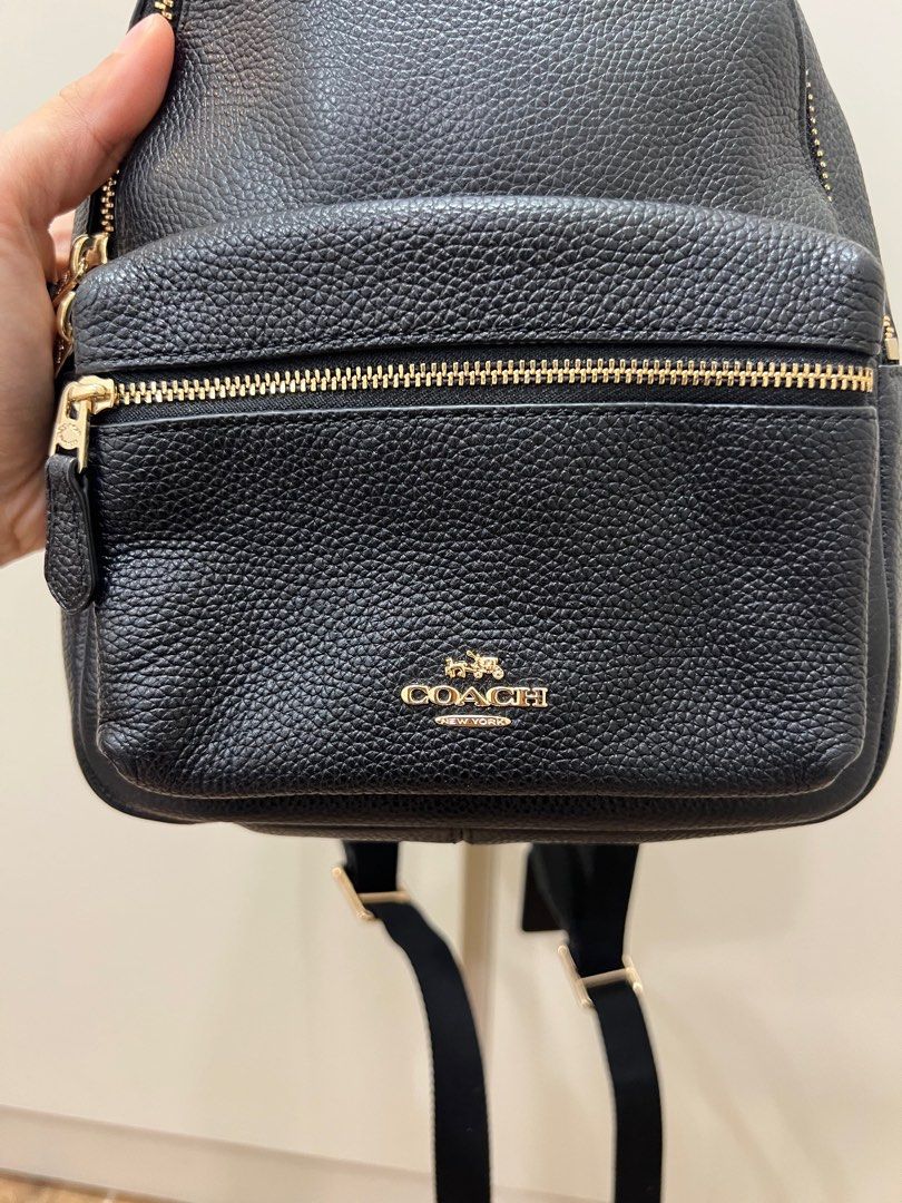Coach Charlie Mini Backpack - Black, Luxury, Bags & Wallets on Carousell