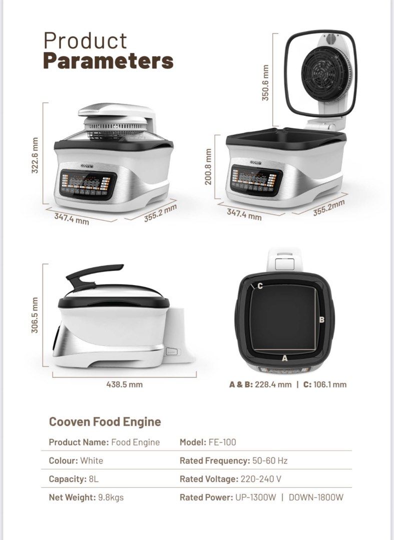 Cooven Food Engine FE-100, TV & Home Appliances, Other Home Appliances on Carousell