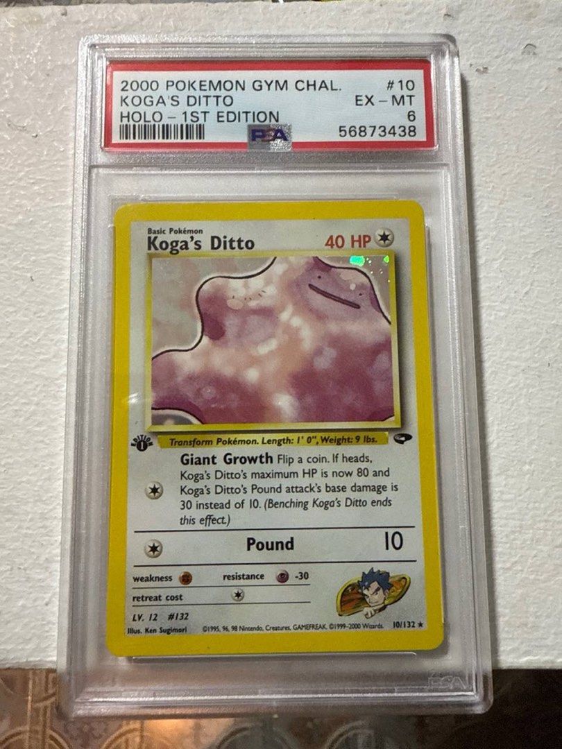 Ditto holo 1st edition , pokemon slab, Hobbies & Toys, Toys & Games on ...