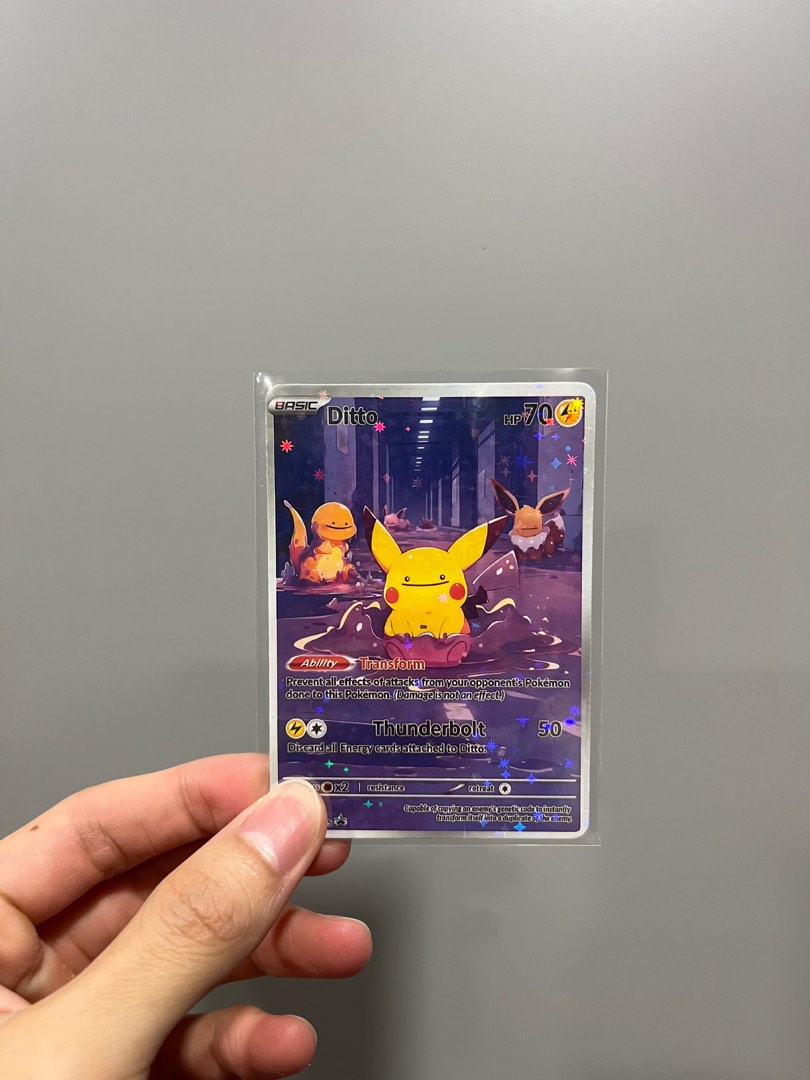 Ditto Pikachu Pokemon TCG Custom Proxy Card, Hobbies & Toys, Toys ...