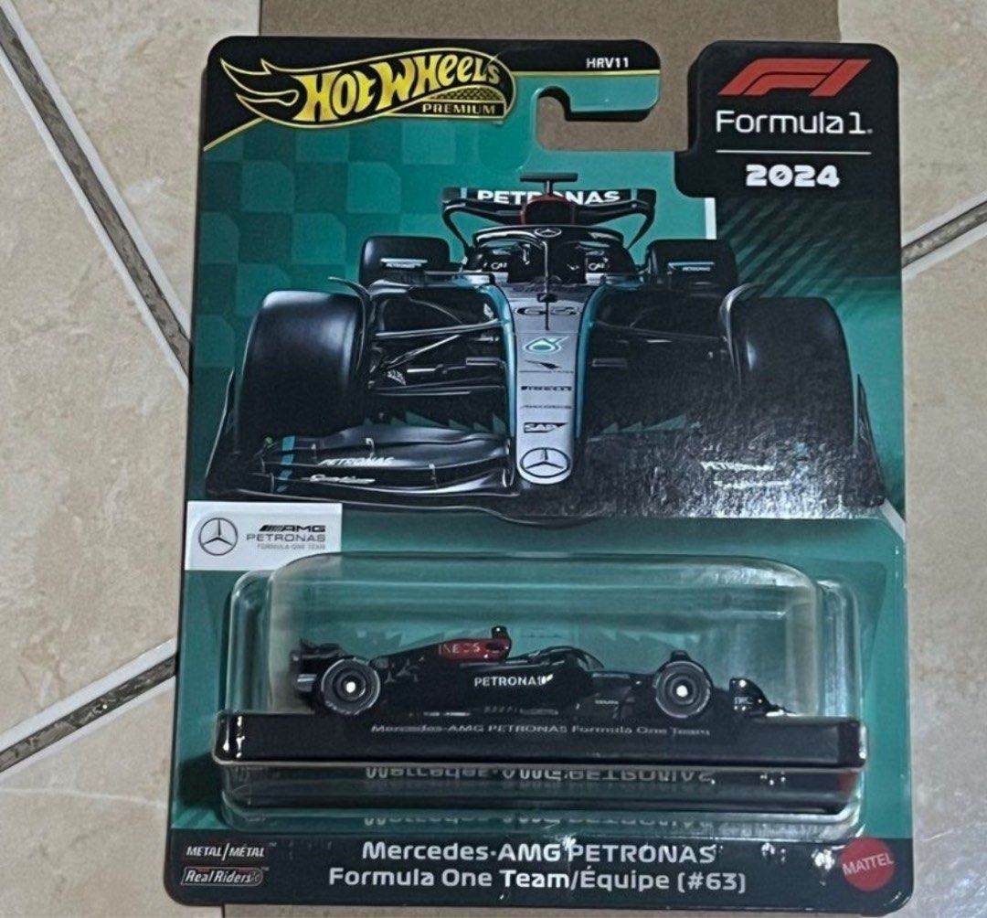 Hot Wheels Premium Formula One (F1) Mercedes-AMG Petronas 2024, Toys ...