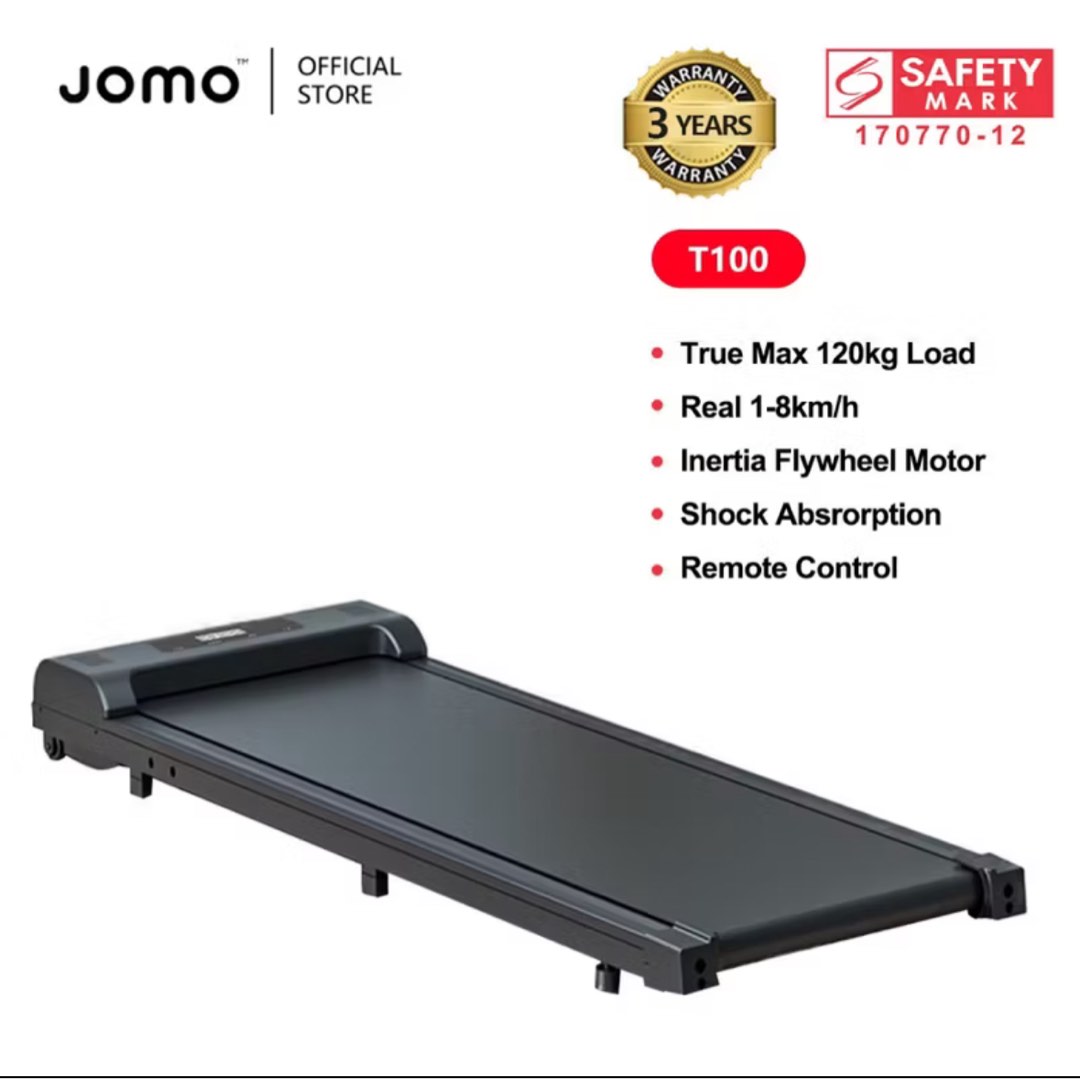 Jomo T100 Treadmill, Sports Equipment, Exercise & Fitness, Cardio ...