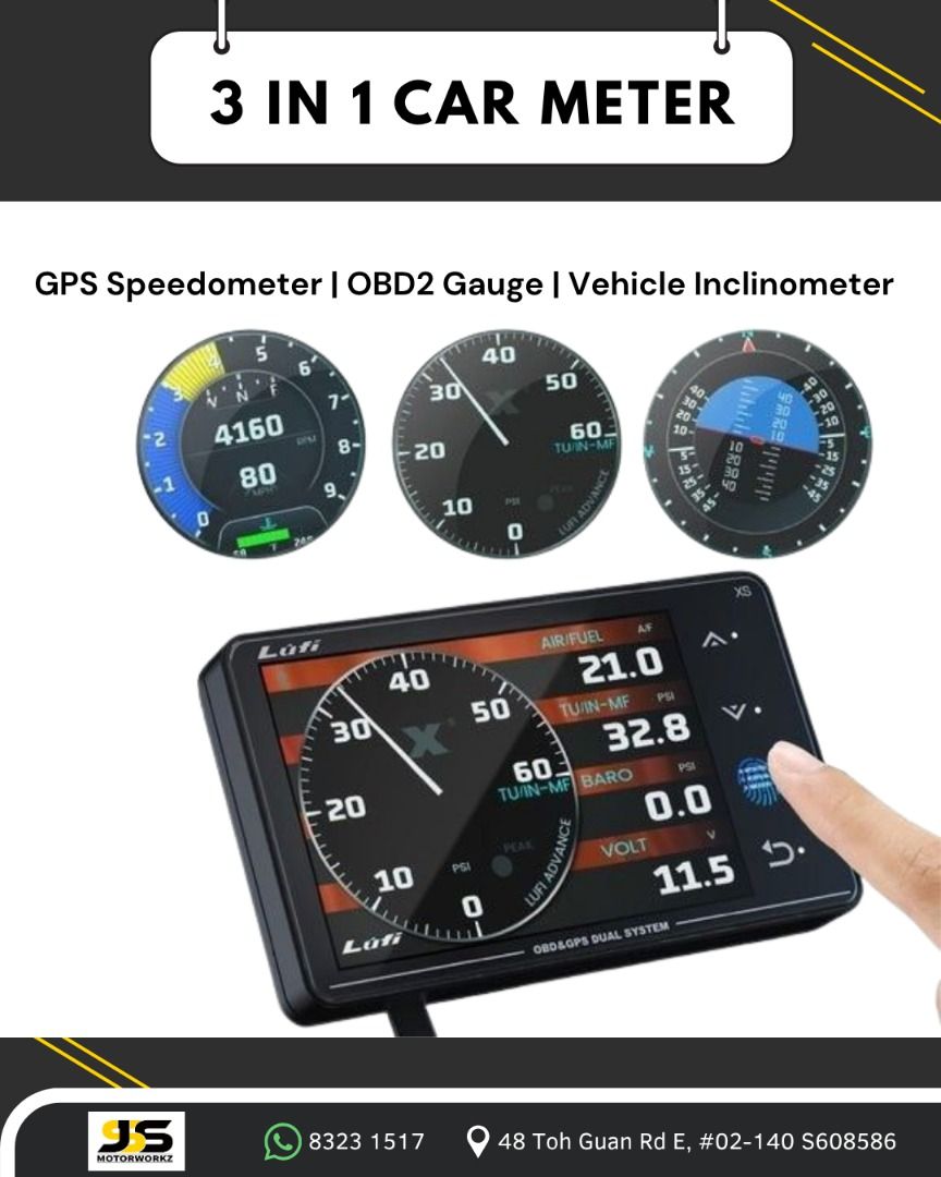 LUFI XS-E OBD Smart Meter 3-in-1 & FREE Installation, Car Accessories ...