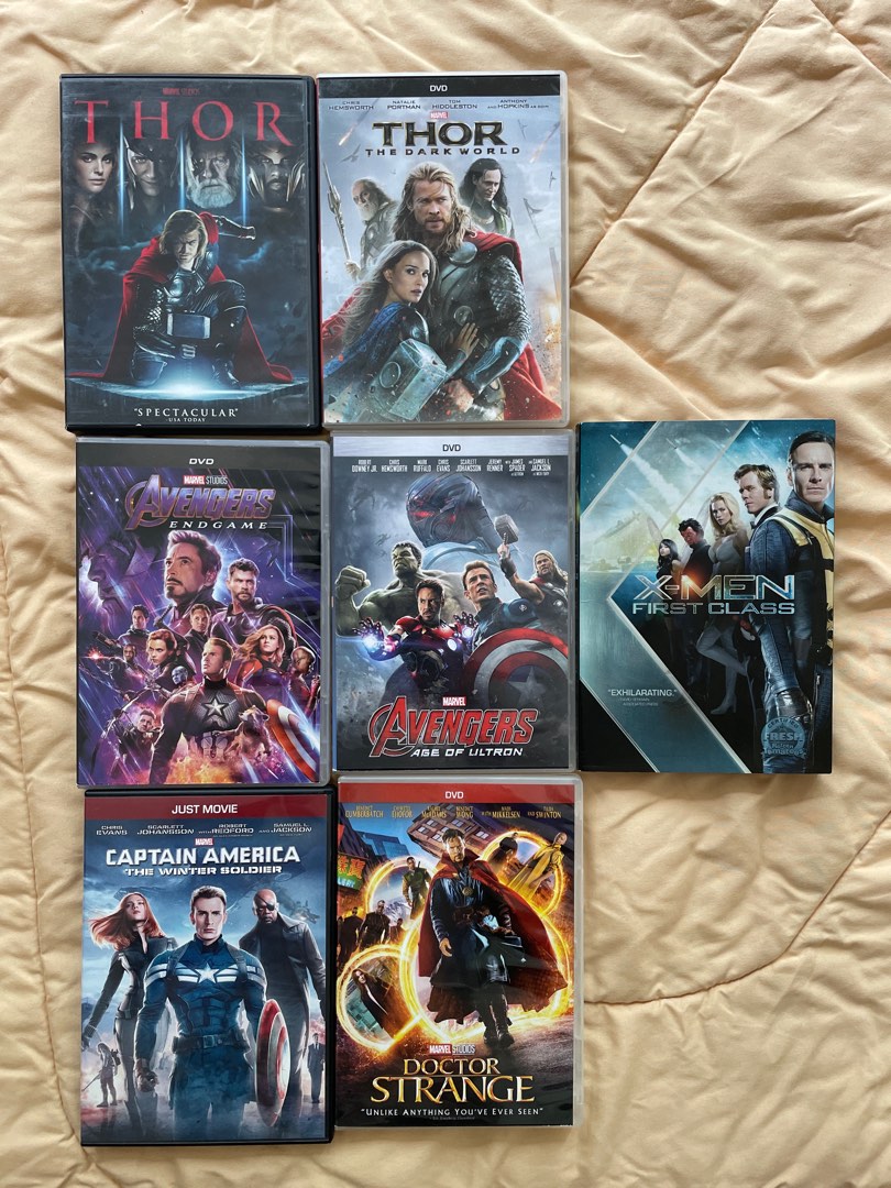 Marvel & X-Men DVD Movie Collection, Hobbies & Toys, Music & Media, CDs ...