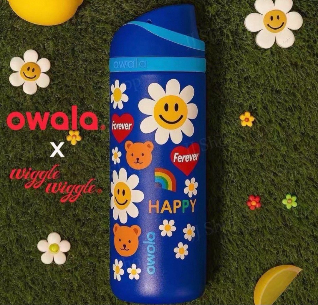 Owala FreeSip Tumbler Little Daisy & Rainbow Bear wiggle - 16 oz ...