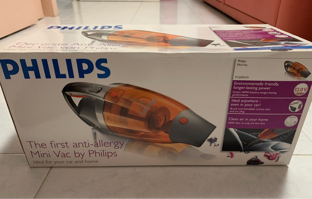 Philips Mini Vac FC6093/01 - Anti-Allergy Vacuum, TV & Home Appliances ...