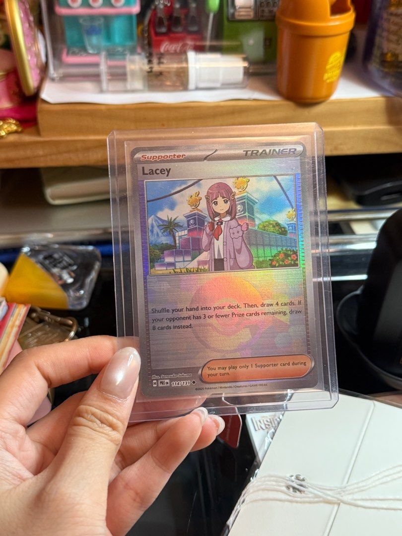 Pokémon Card PRE EN 114/131 Lacey Trainer, 興趣及遊戲, 玩具 & 遊戲類 - Carousell