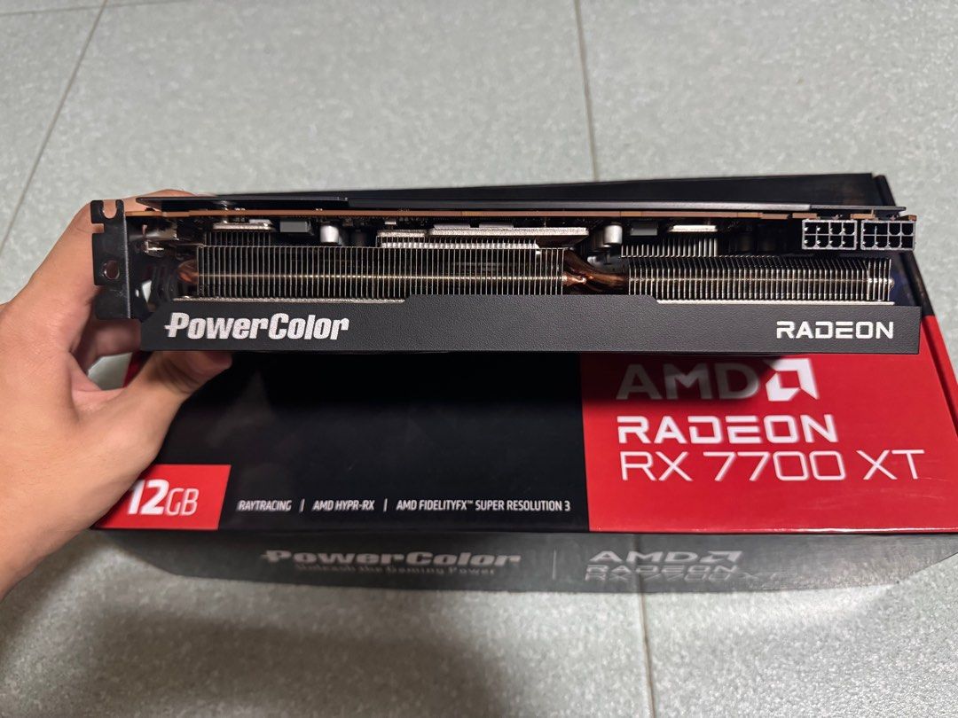 PowerColor AMD Radeon RX 7700 XT 12GB gpu, Computers & Tech, Parts ...