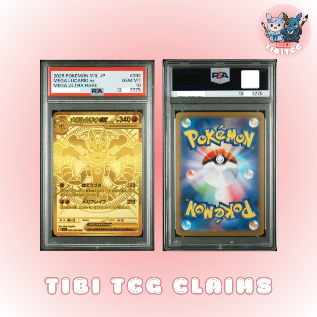 PSA 10 MEGA LUCARIO ex MUR #092 2025 POKEMON JAPANESE M1L-MEGA BRAVE MEGA ULTRA RARE, Hobbies ...