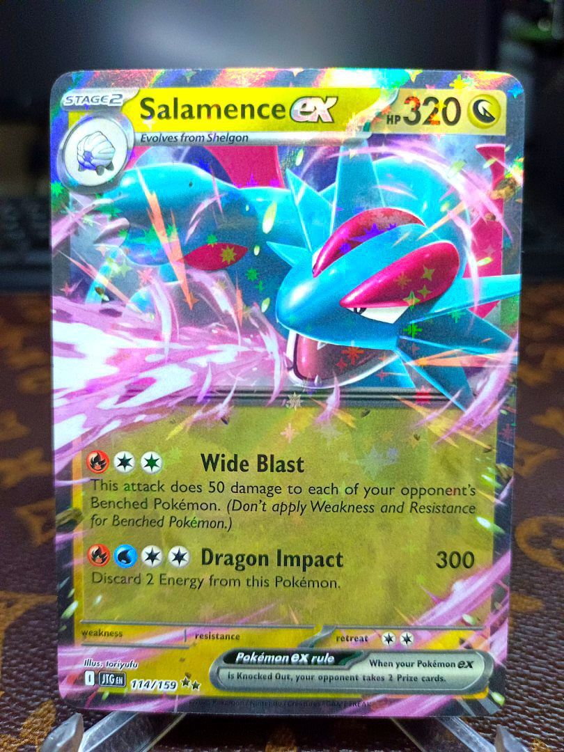 Salamence Ex - 114/159 RR (Journey Together) Pokemon Card 2025, Hobbies ...