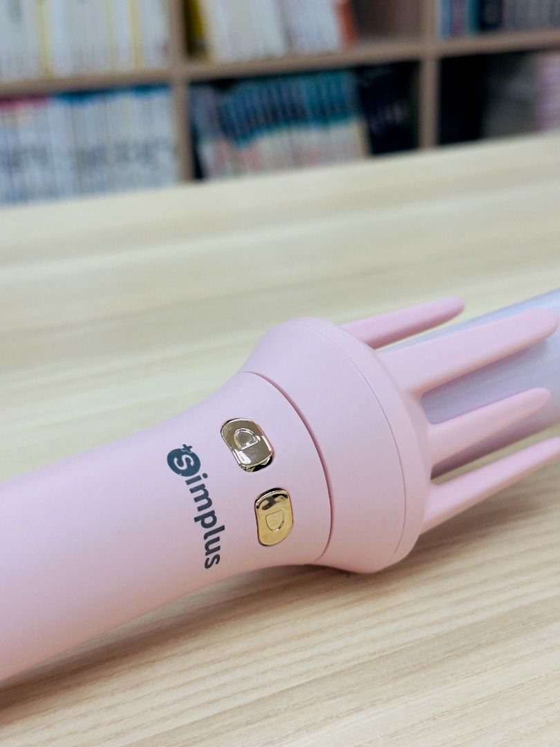 Simplus Pink Auto Curling Iron (Use Once), Beauty & Personal Care, Hair on Carousell