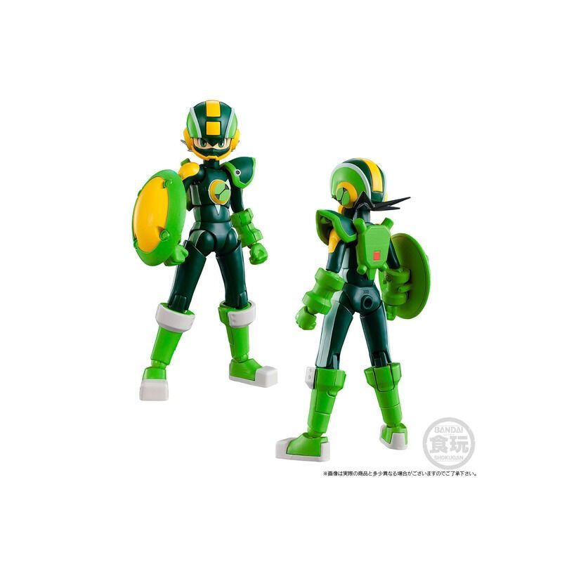 [SMP Kit Makes Pose] Megaman/Rockman EXE Style Change Heat Guts & Wood Shield Set Premium Bandai ...