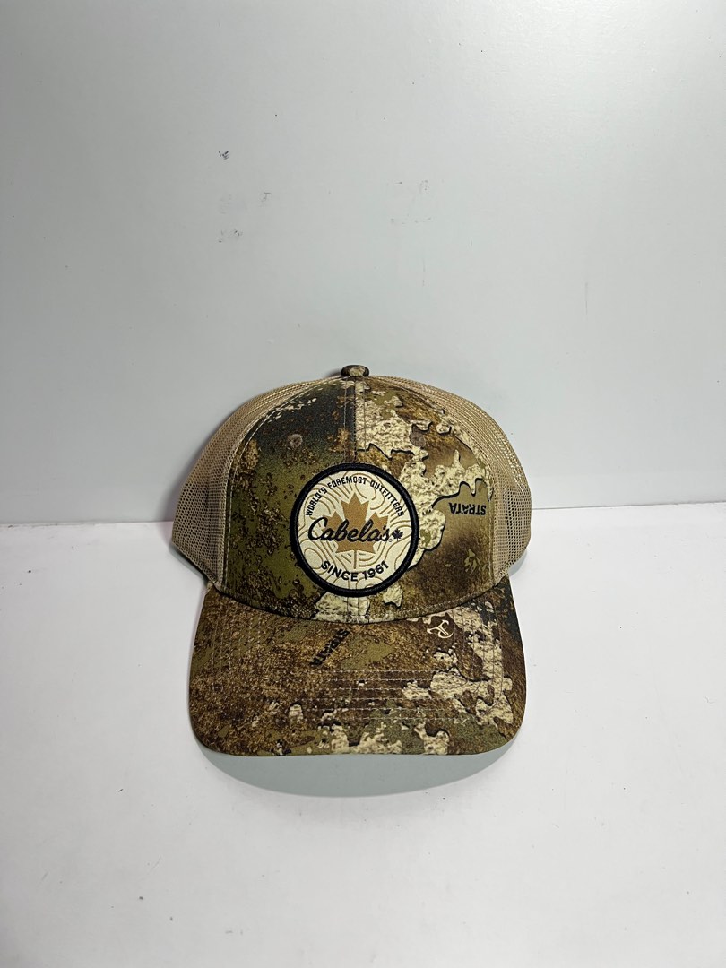 Topi cabelas realthree edition, Fesyen Pria, Aksesoris, Topi di Carousell