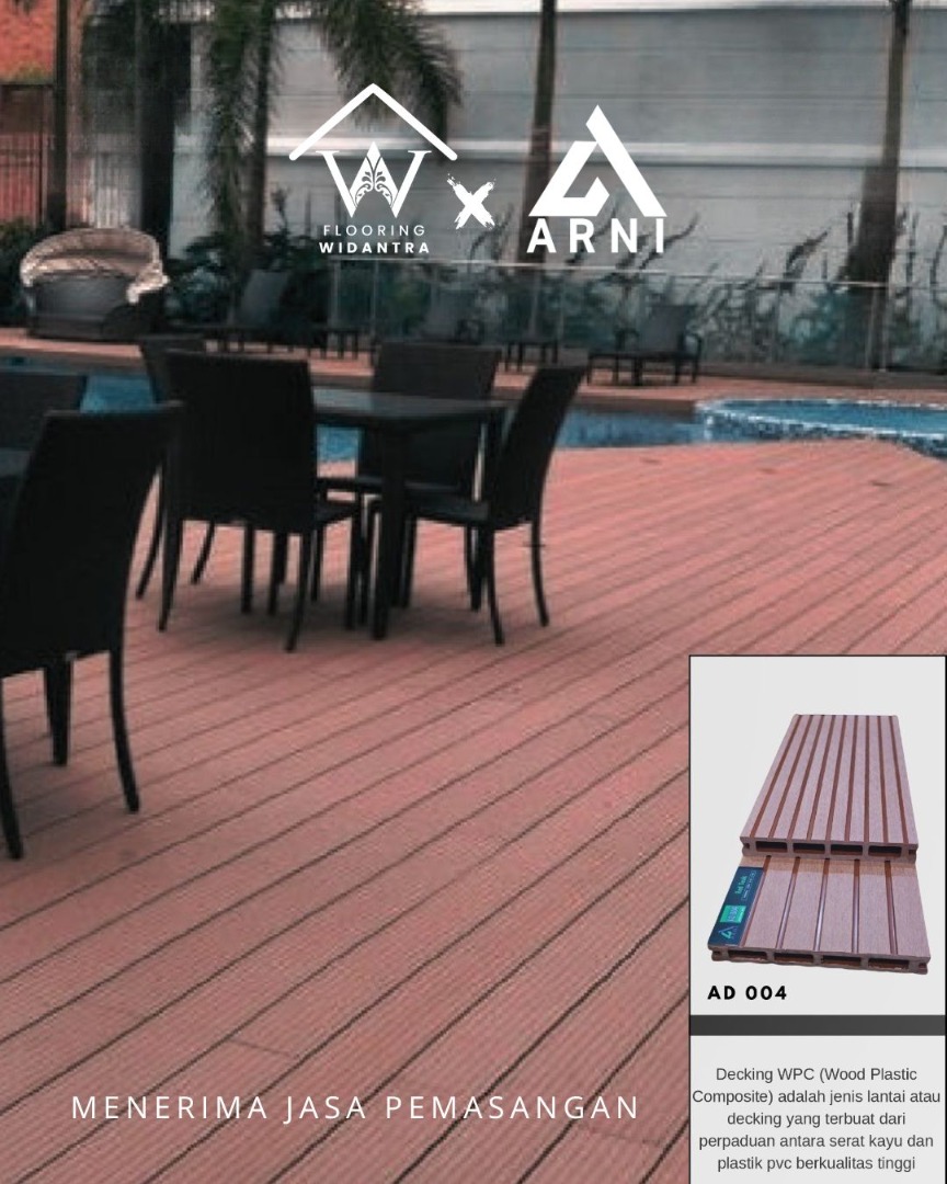 WPC DECKING ARNI MOTIF KAYU TEBAL 20mm, Perabotan Rumah di Carousell