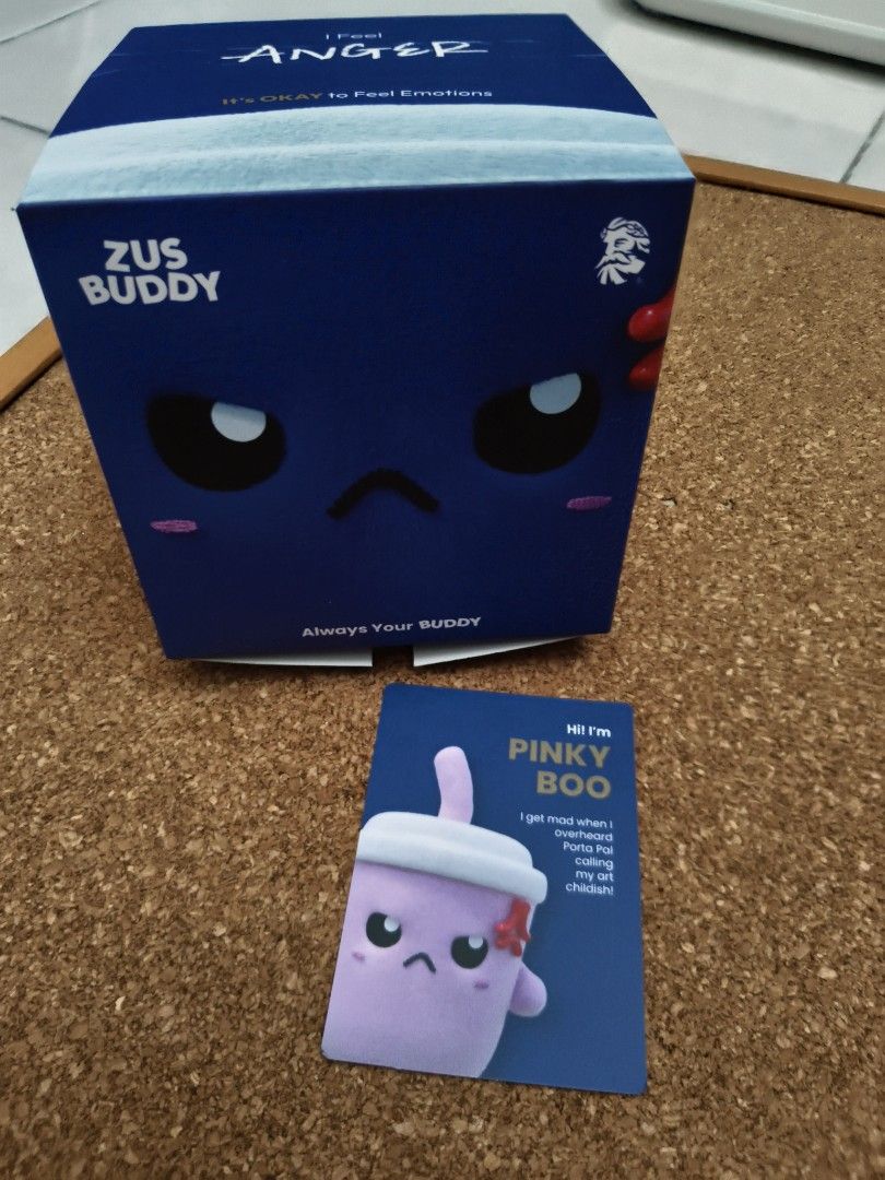 Zus buddy ANGER Pinky Boo (sealed), Hobbies & Toys, Collectibles ...