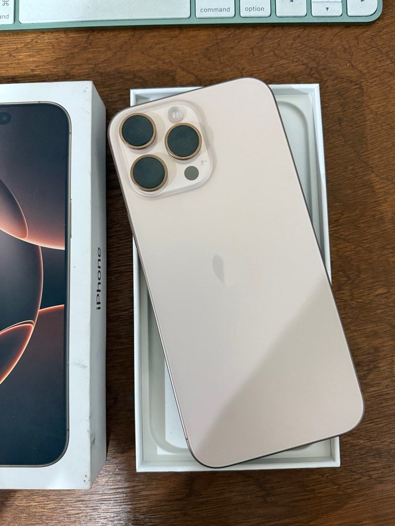 [100% BH] iPhone 16 Pro Max 512gb SmartLocked Dessert Titanium COMPLETE ...