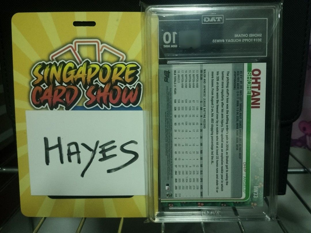 2019 Topps Holiday Ohtani Shohei #HW33 - Tag 10, Hobbies & Toys ...