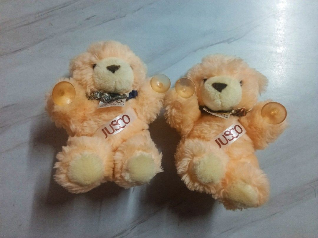2 Units 1999 Jusco 15th Anniversary Teddy Bear Soft Plush Toy ...