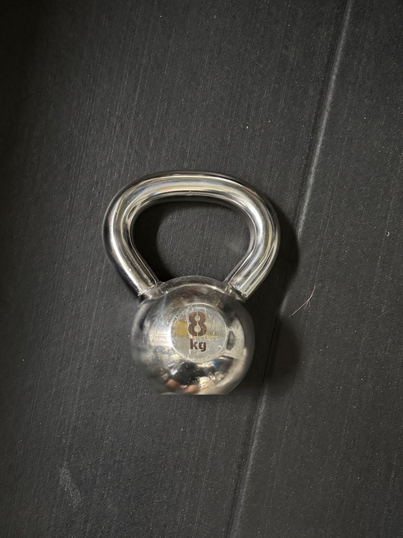 8kg Kettlebell-100% solid 304-grade stainless steel, Sports Equipment ...