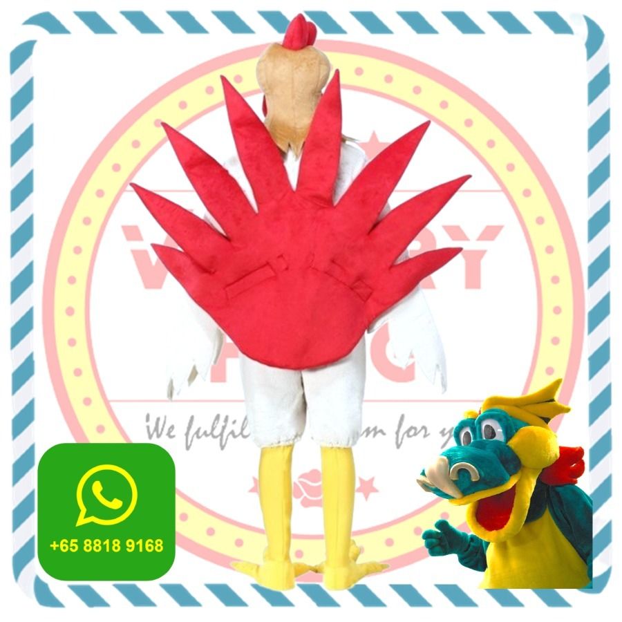 🐓 White Rooster Costume – Farm-Fresh & Feisty Fun! (Bird), Hobbies ...