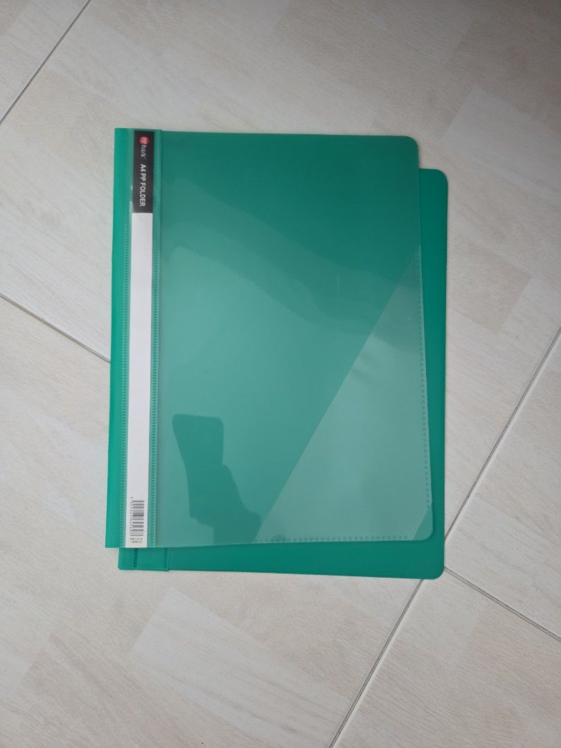 A4 PP File Folder - Green, Hobbies & Toys, Stationery & Craft ...