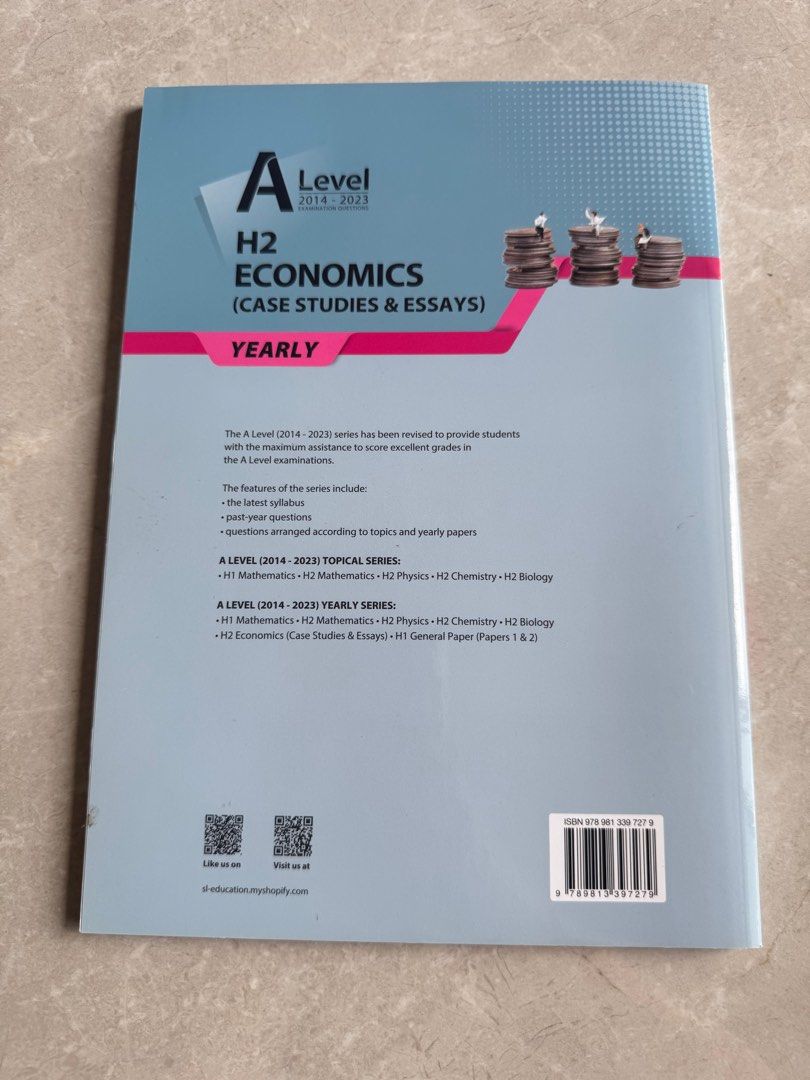 A Level H2 Economics (Case Studies & Essays) 2014-2023, Hobbies & Toys ...